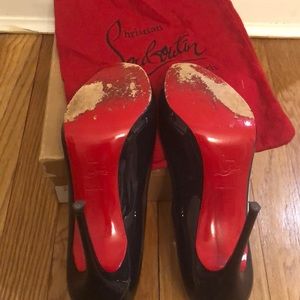 Christian Louboutin | Shoes | Christian Louboutin Filo 2 Navy Patent ...